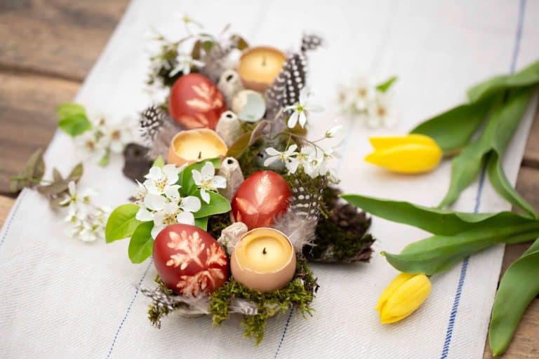 Natürliche Osterdeko mit "Osterei-Bienenwachskerzen" | Wilde Möhre Blog ...